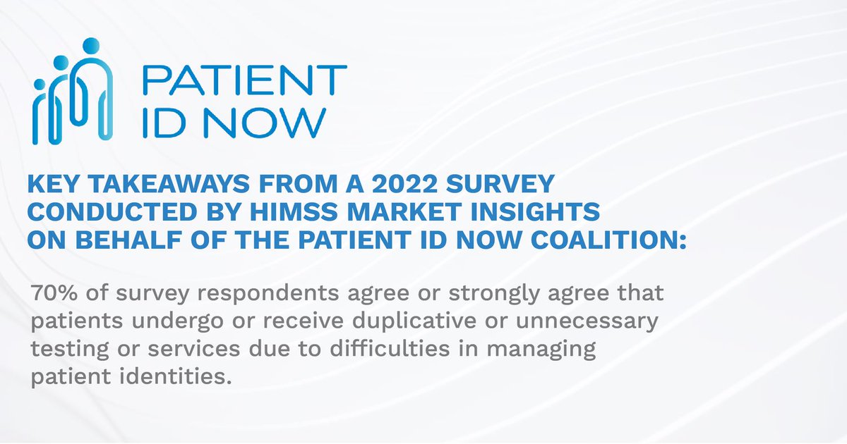 Patient ID Now on Twitter: "Another🔑 takeaway from a 2022 survey conducted by @HIMSS Market ...