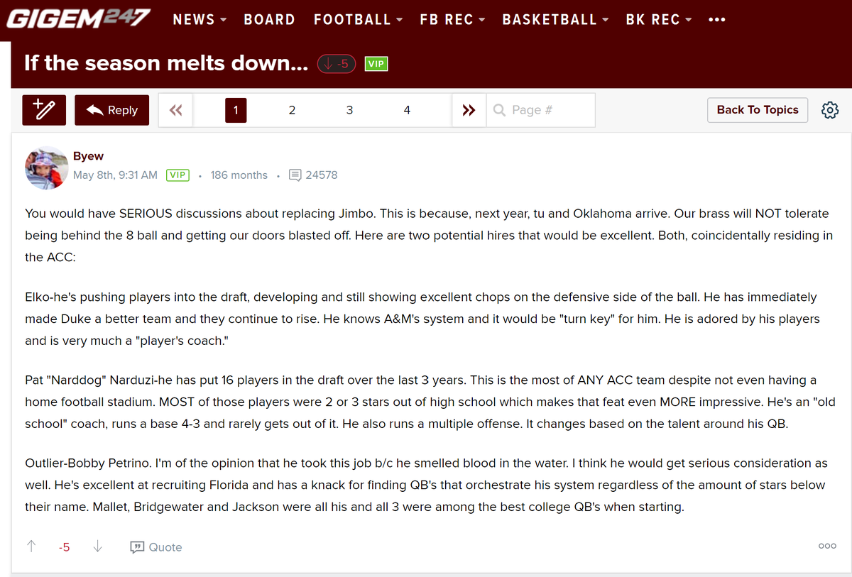 Message Board Geniuses on Twitter: "It's never too early. Here is a #TexasAM Head Coach Hot ...