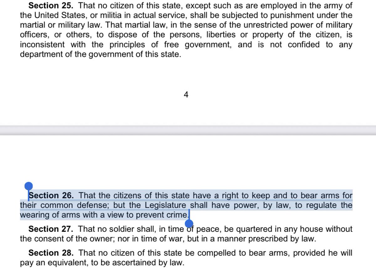 The Tennessee Holler on Twitter: "Tennessee constitution: Article 1, Section 26"