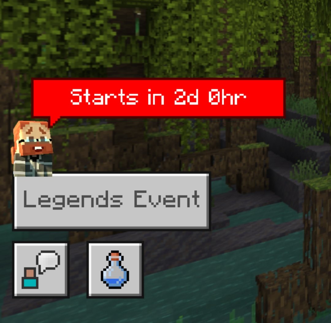 Nik on Twitter: "Minecraft Bedrock Legends Live Event countdown has officially begun and going ...