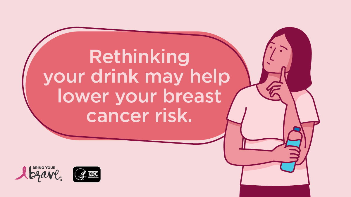 CDC on Twitter: "Did you know? The less alcohol you drink, the lower your risk for breast cancer ...