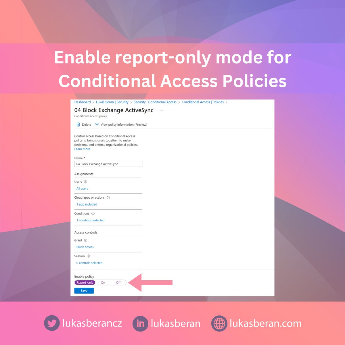 Phil Worrell on Twitter: "RT @lukasberancz: Are you creating a new #AzureAD conditional access ...