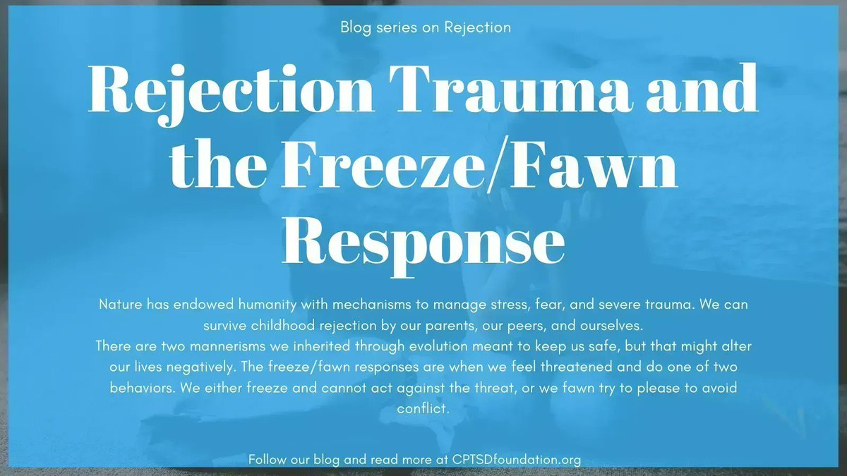 CPTSD Foundation on Twitter: "Evolution has equipped us to deploy the freeze/fawn response when ...
