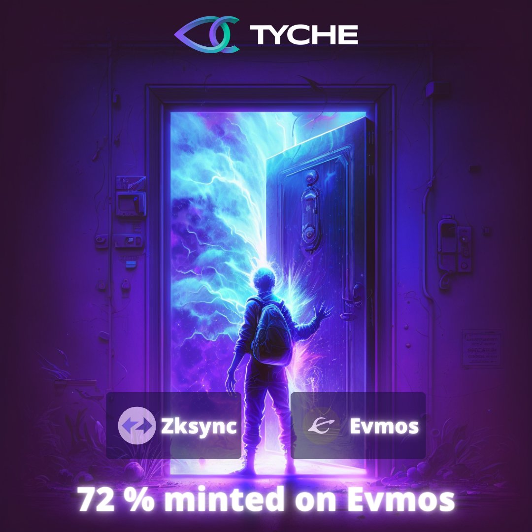 Tyche Protocol on Twitter: "🚨72% minted on #evmos 🚨 You still have 3 days to mint here : https ...
