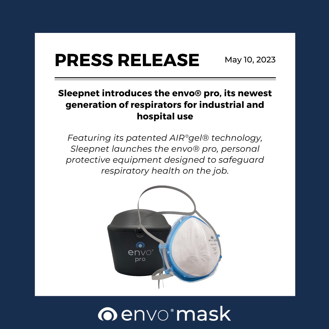 envo mask on Twitter: "🚨Press Release🚨 Today, Sleepnet announced the launch of its newest ...
