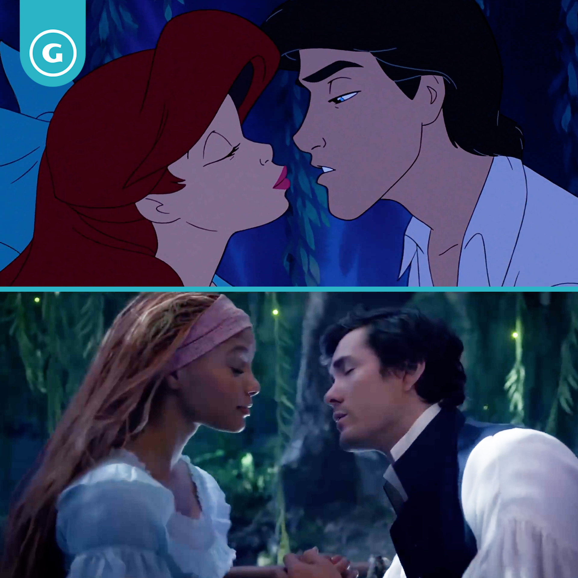 Little Mermaid Kiss The Girl Silhouette The Little Mermaid' Gives A