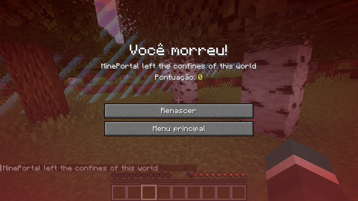 Minecraft Portal 🇧🇷 on Twitter: "#4 Ao morrer fora na barreira de limite do mundo e ao usar o ...