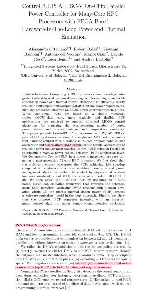 OGAWA, Tadashi on Twitter: "=> ControlPULP: A #RISCV Power Controller for HPC Processors ...