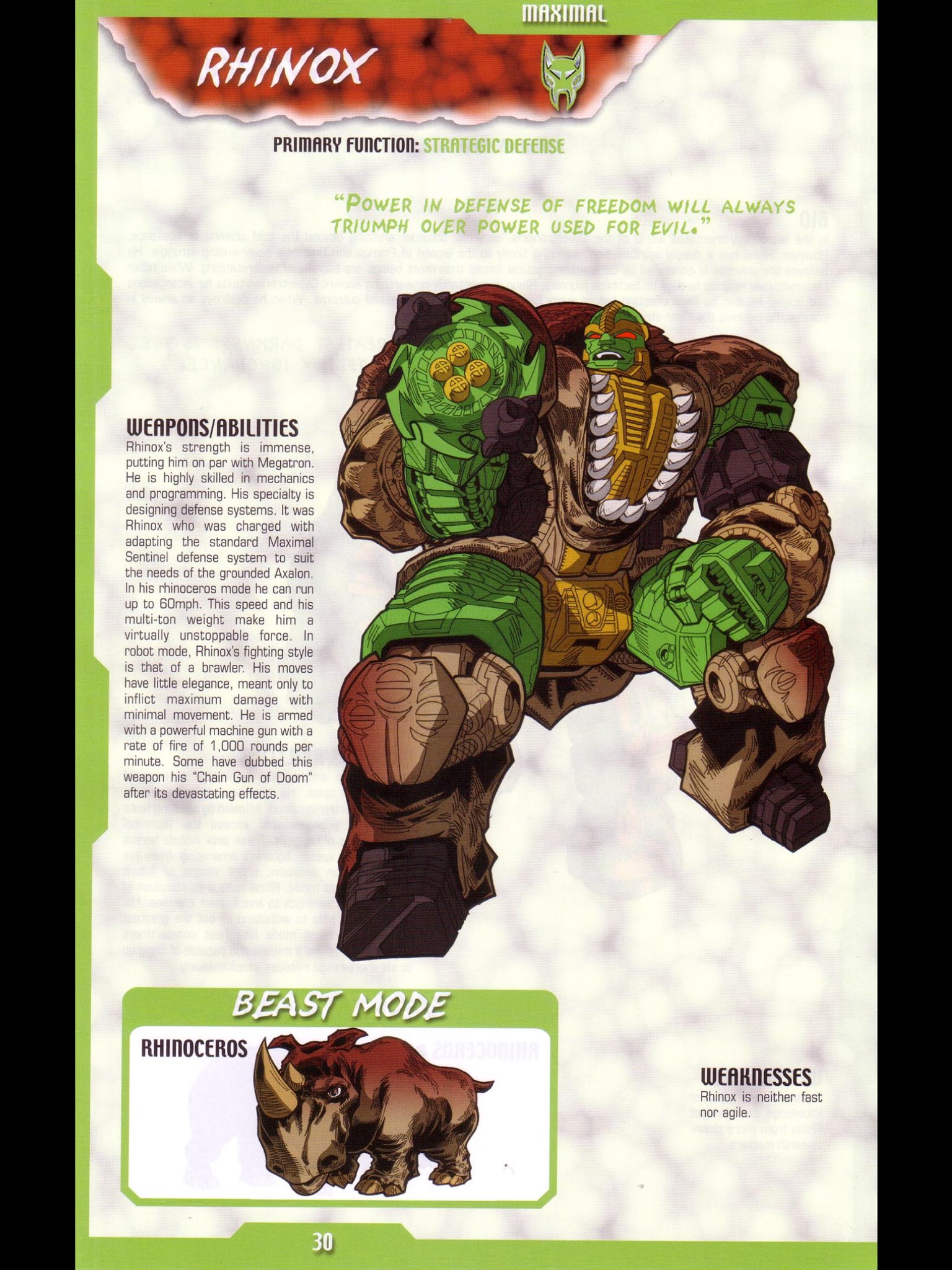 Transformers Beast Wars Rhinox