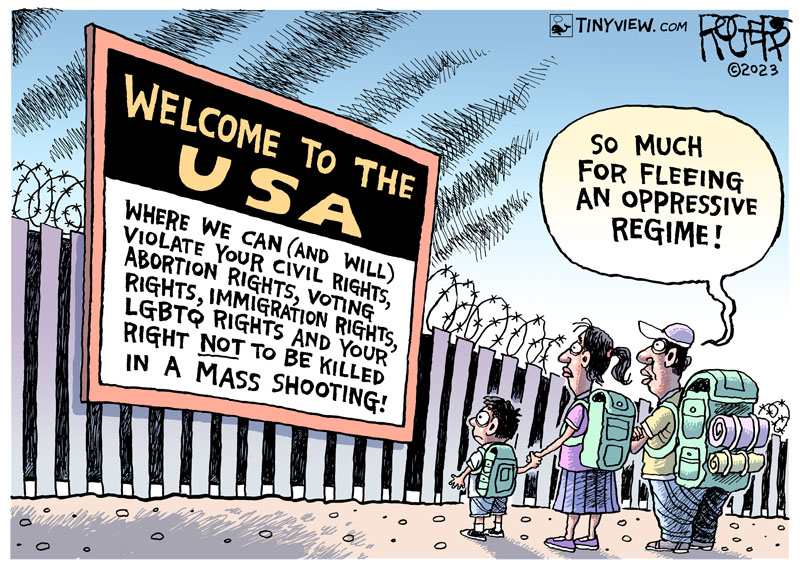 Immigration Reform Political Cartoons Europe's Lefties Bash Migrants