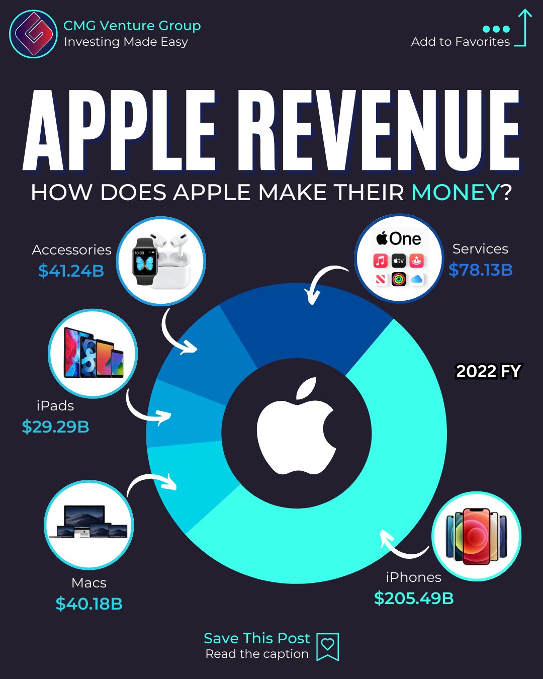 Apple Revenue Infographic Apple Revenue Infographic