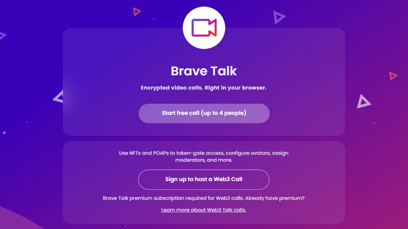 Brave Software on Twitter: "We’re excited to introduce a Web3 calls option for Brave Talk! Brave ...
