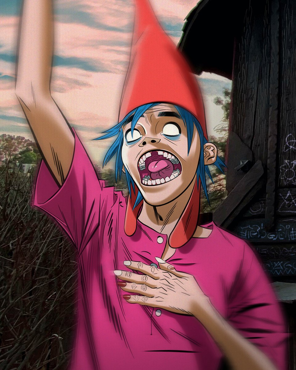 「Happy Birthday 2D 」|gorillazのイラスト