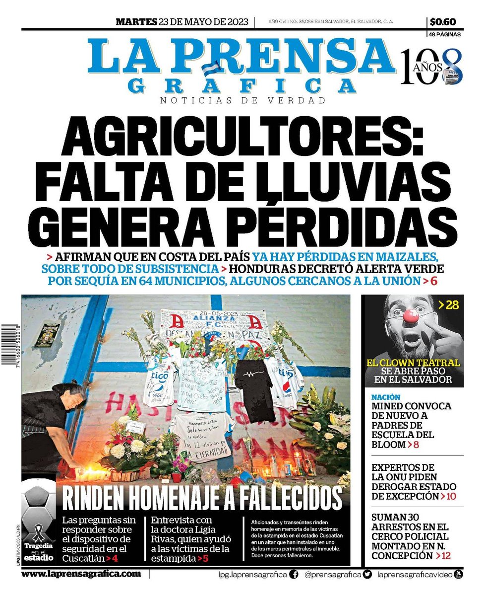 La Prensa Gráfica On Twitter Compartimos La Portada De La Prensa