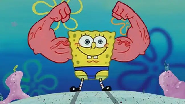 Spongebob Muscle Arms Deflate