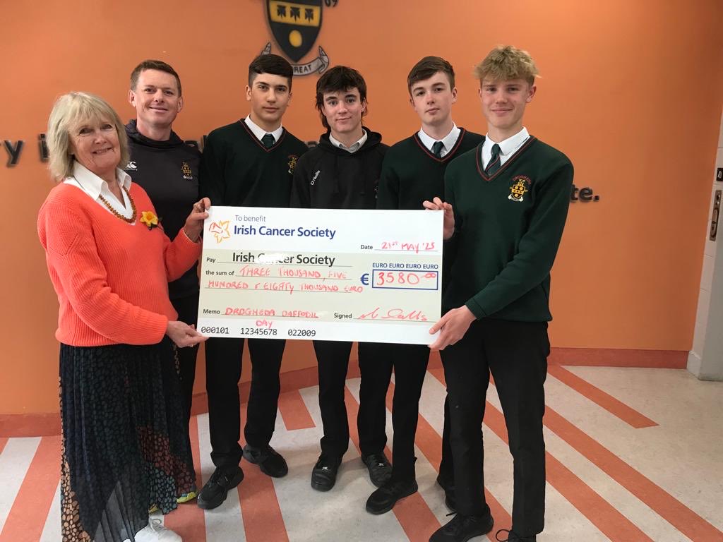 Drogheda Grammar School On Twitter Tys Presented A Check To The