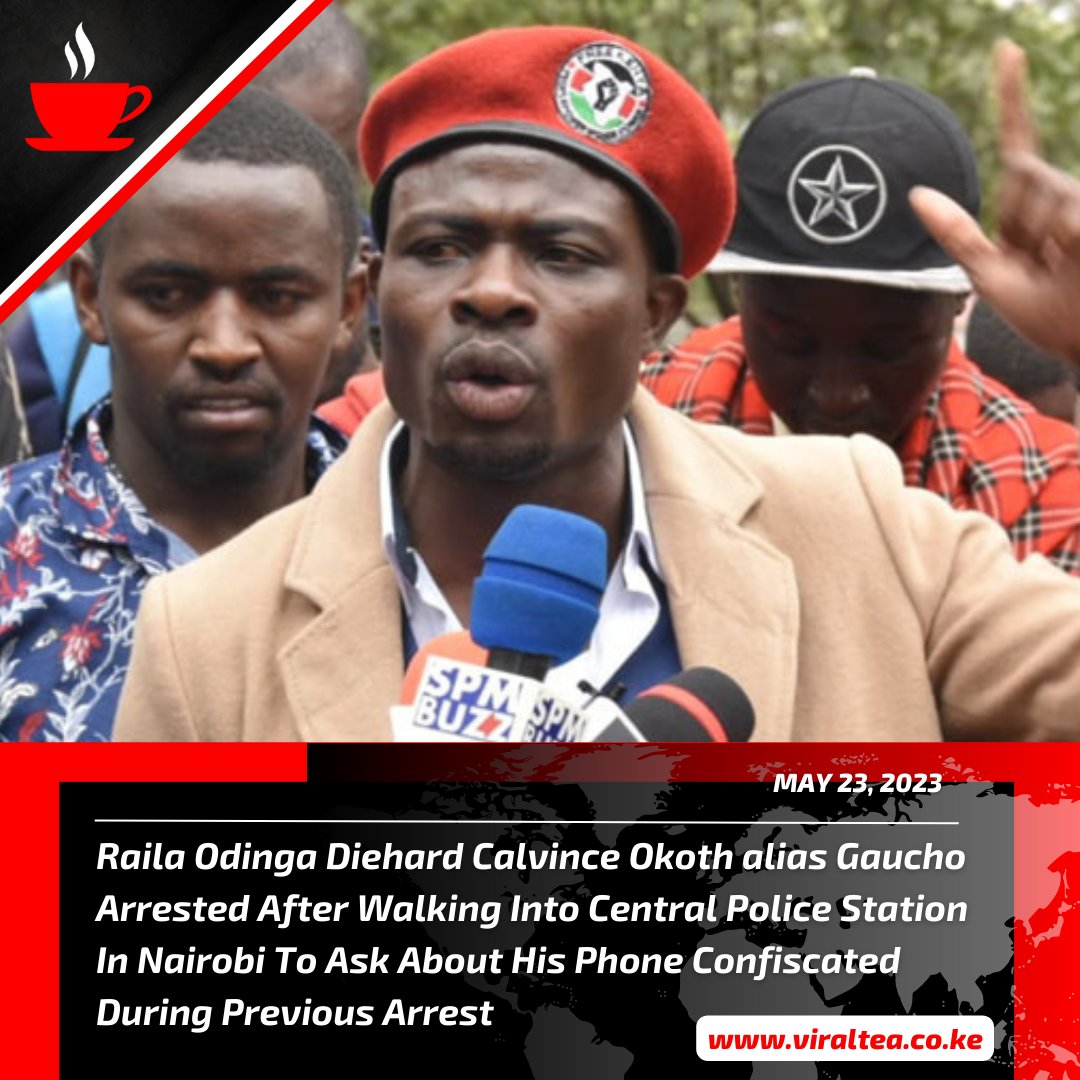 Viral Tea Ke on Twitter: "Azimio la Umoja leader Raila Odinga’s diehard supporter Calvin Okoth ...