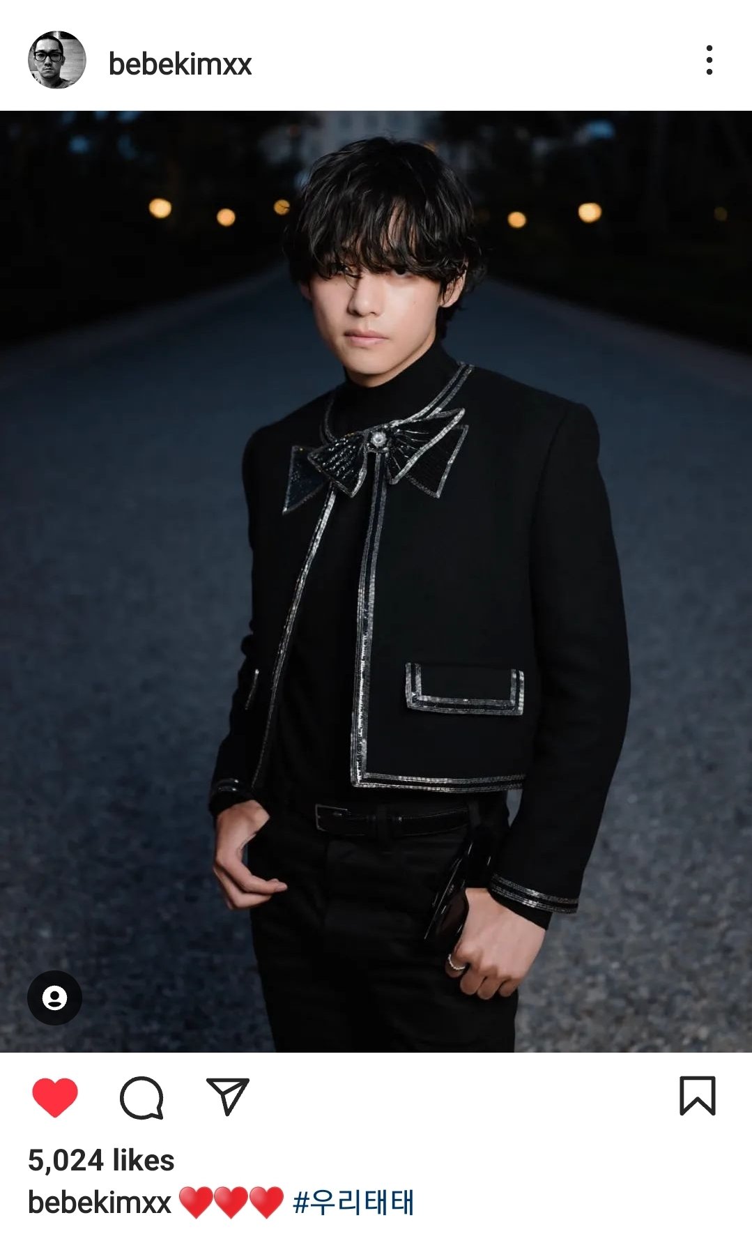 BTS V HOTRENDS on Twitter: "Dazed Korea Fashion Director & Editor Bebe Kim Instagram update with ...