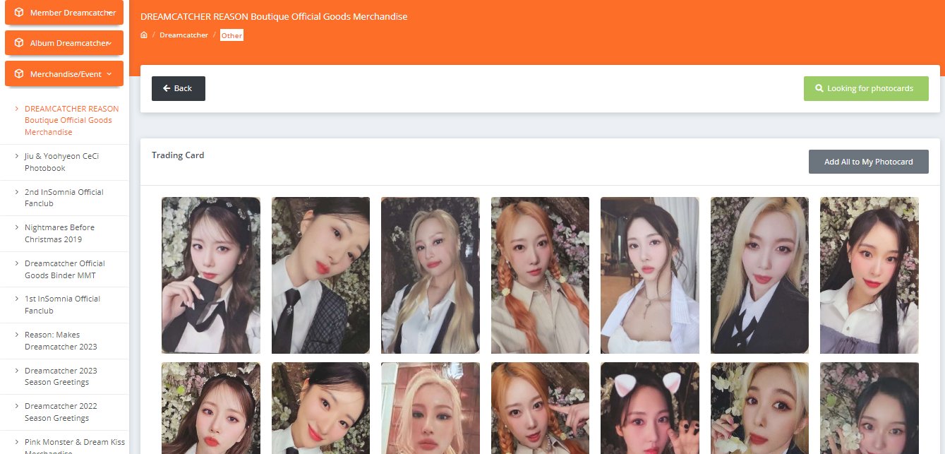 kdreamcard on Twitter: "DREAMCATCHER REASON Boutique Official Goods Merchandise ~ . ongoing ~ 🔗 ...