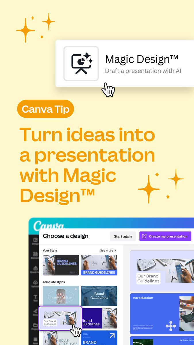 Canva on Twitter: "Instead of starting from a blank page, start with an ...