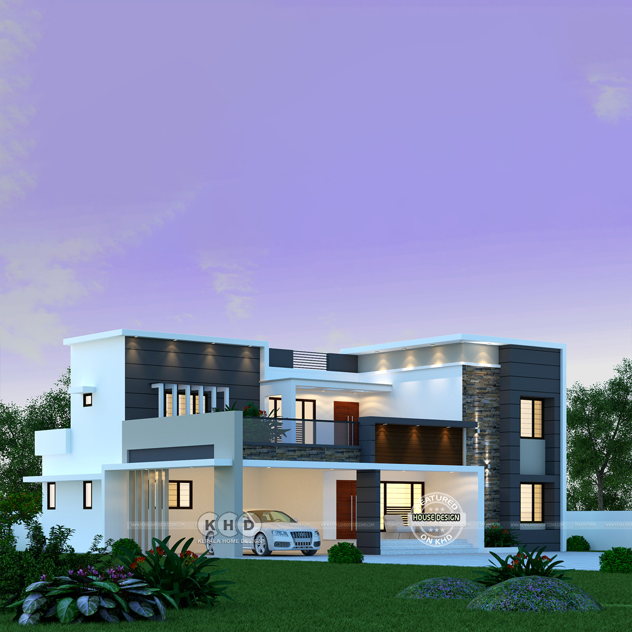 Flat Roof House Plans Kerala Model Kerala Home Design | Low Budget
