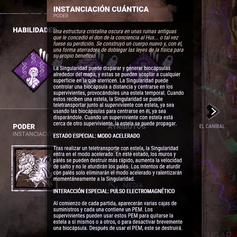 Dead by Daylight Info Es on Twitter: "Poder de La Singularidad. #dbd #dbdinfo #deadbydaylight ...