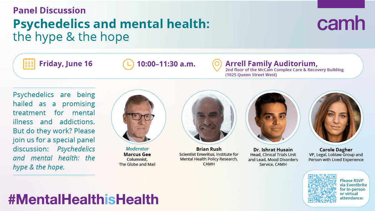 CAMH on Twitter: "Psychedelics are being hailed as a promising treatment for #MentalIllness and ...