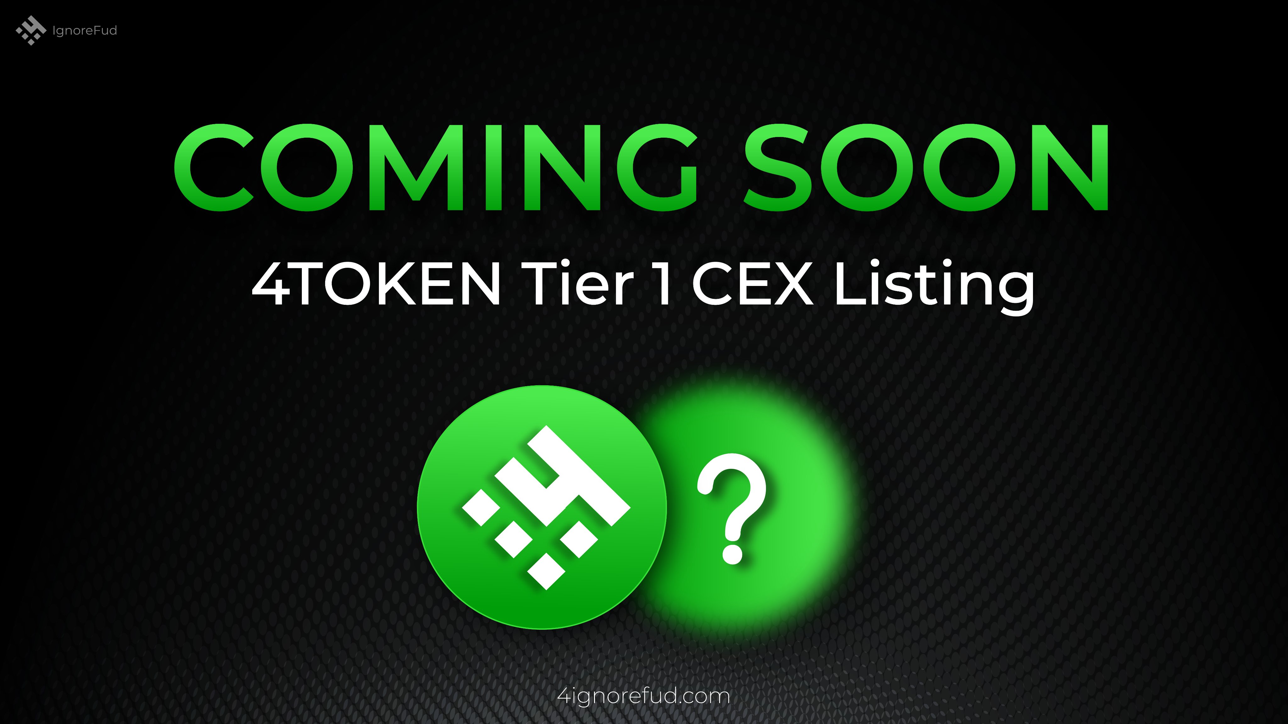 Ignore Fud on Twitter: "Let’s BUIDL like we don't give a FUD.🟢🔵😎 #4TOKEN (bep20) will be listed ...