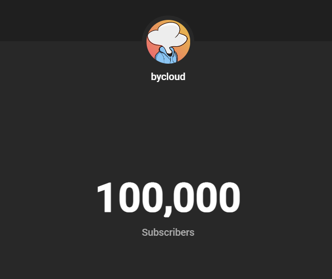 bycloud on Twitter: "I started this YouTube channel 3 years ago, and only have dreamt of this ...