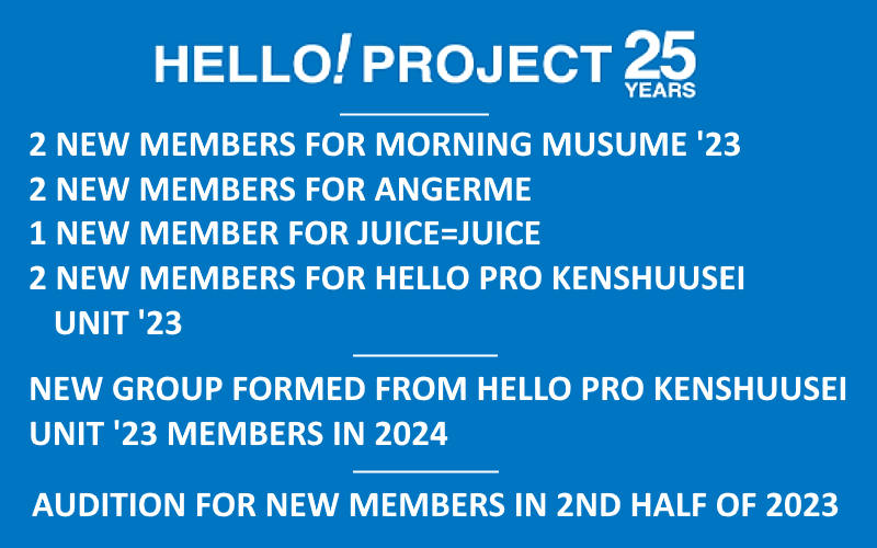 J-Pop Project News on Twitter: "Hello! Project have announced 7 new members for Morning Musume ...