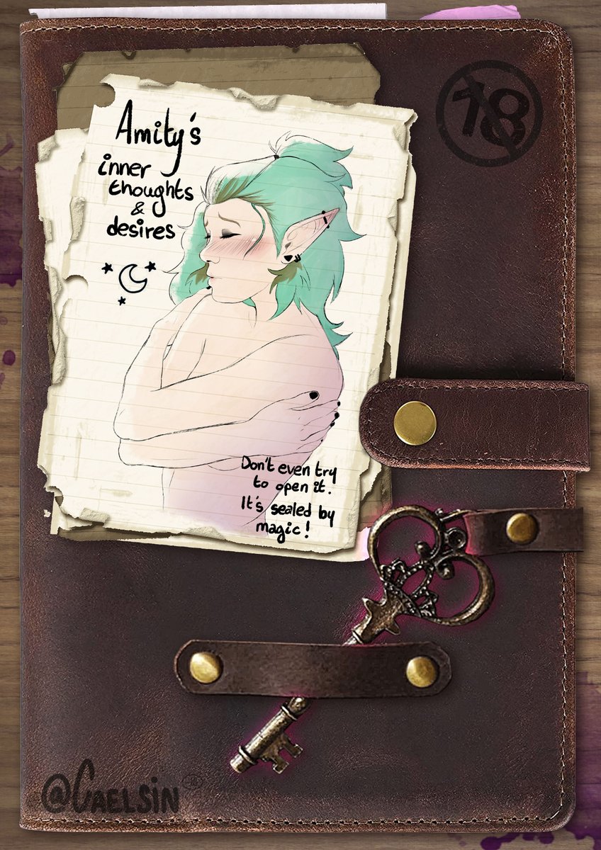 CaelSin 🔞 Commissions OPEN 3/3 on Twitter: "Hi! Here's the cover for my project "Amity's kinky ...