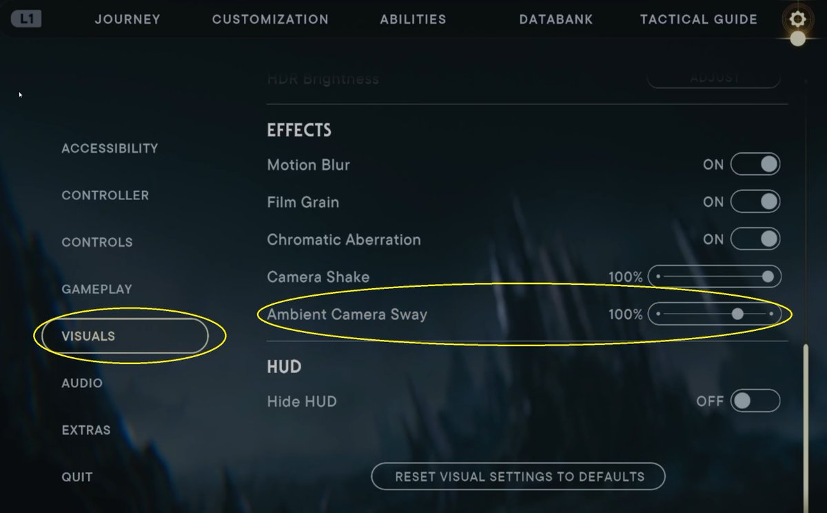 Chad Verrall on Twitter: "1/5 So what does #JediSurvivor 's Ambient Camera Sway do? The goal is ...