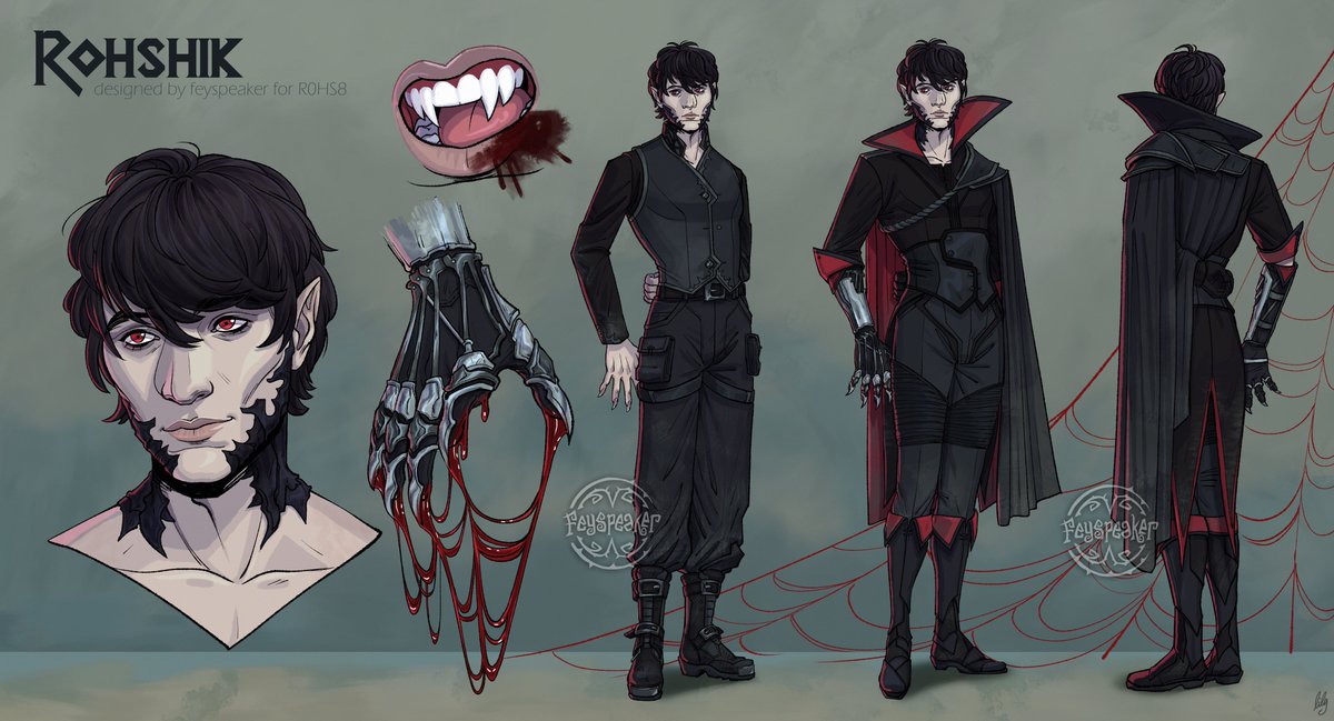 lily 🦷 (sticker club patreon is LIVE!) on Twitter: "🕷️🩸🕸️ sharply dressed vampire (ooh, my ...