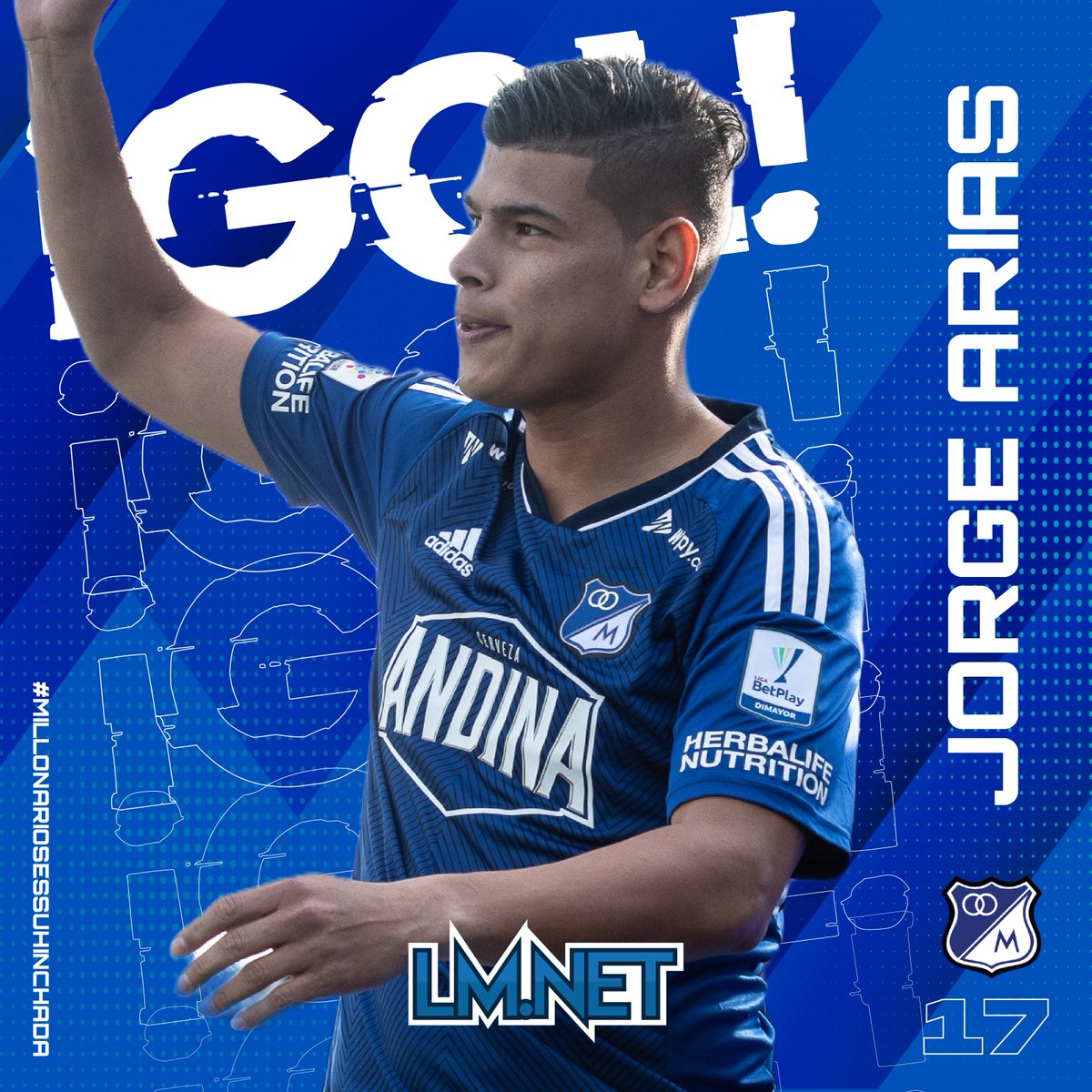 LosMillonarios.Net ( LM.Net ) on Twitter: "¡GOOOOOOOOOL DE MILLONARIOS! Gol de Jorge Arias. De ...