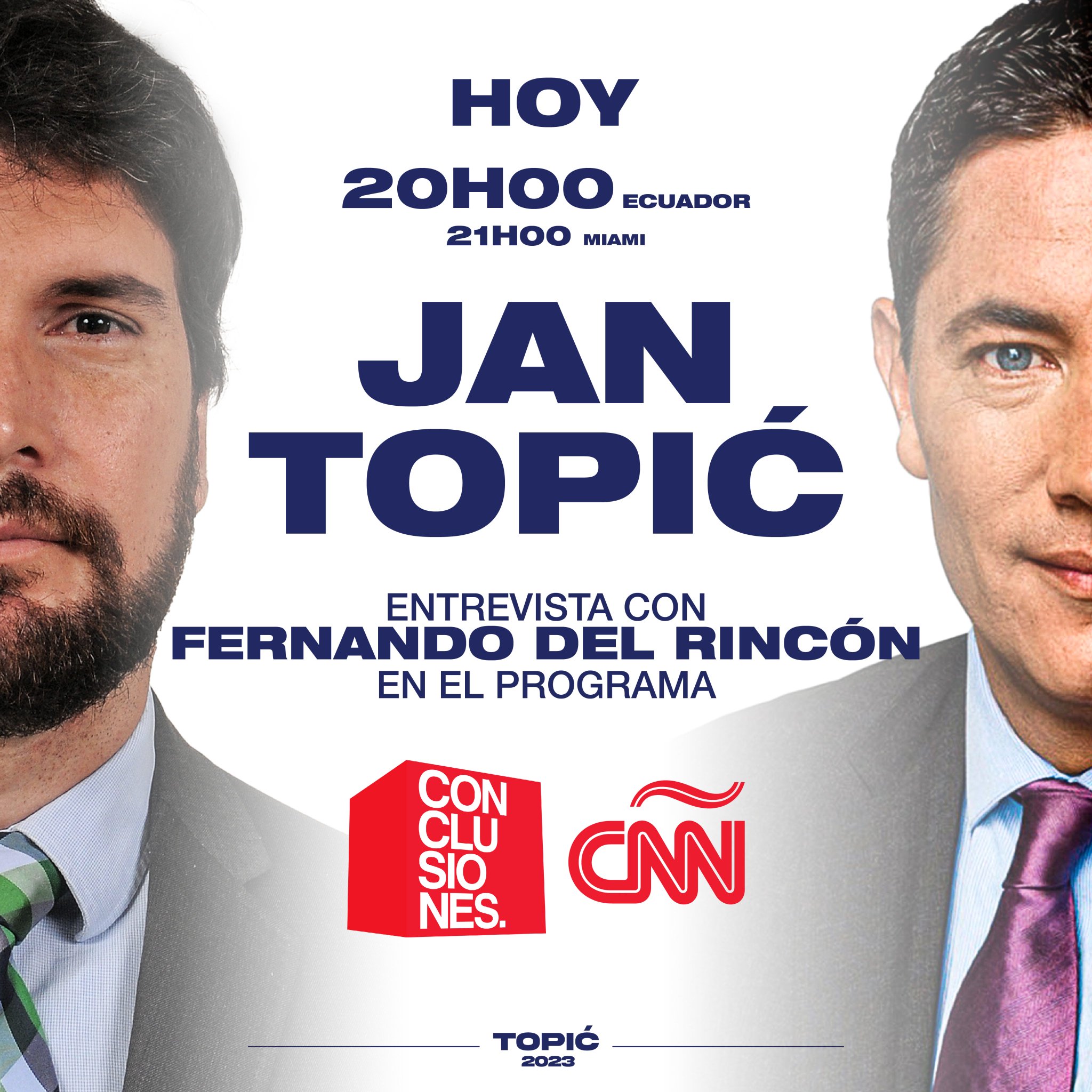 Jan T. Topic on Twitter: "Esta noche no te pierdas mi entrevista en el programa Conclusiones con ...