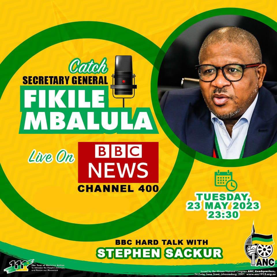 ANC SECRETARY GENERAL | Cde Mbalula on Twitter: "Watch now. DStv Channel 400. https://t.co ...