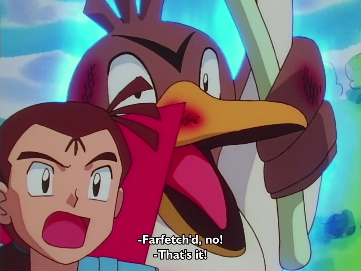 Every Pokemon Frame In Order on Twitter: "Pokémon Season 1 Episode 49 - So Near, Yet So Farfetch ...