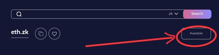 33%☆☆☆ on Twitter: "Go to https://app.zkns.domains Connect wallet Use the search button to enter ...