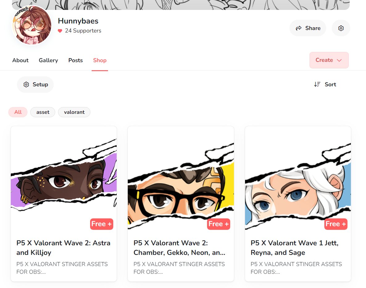 🍑Hunny 🔜 @ AX G52🍑 on Twitter: "ITS LIVE!! GET YOUR VALORANT STREAM ASSETS HERE~~ AND AS ...