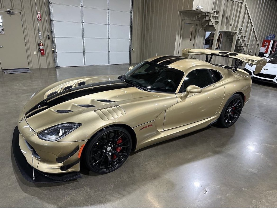 Gold Dodge Viper