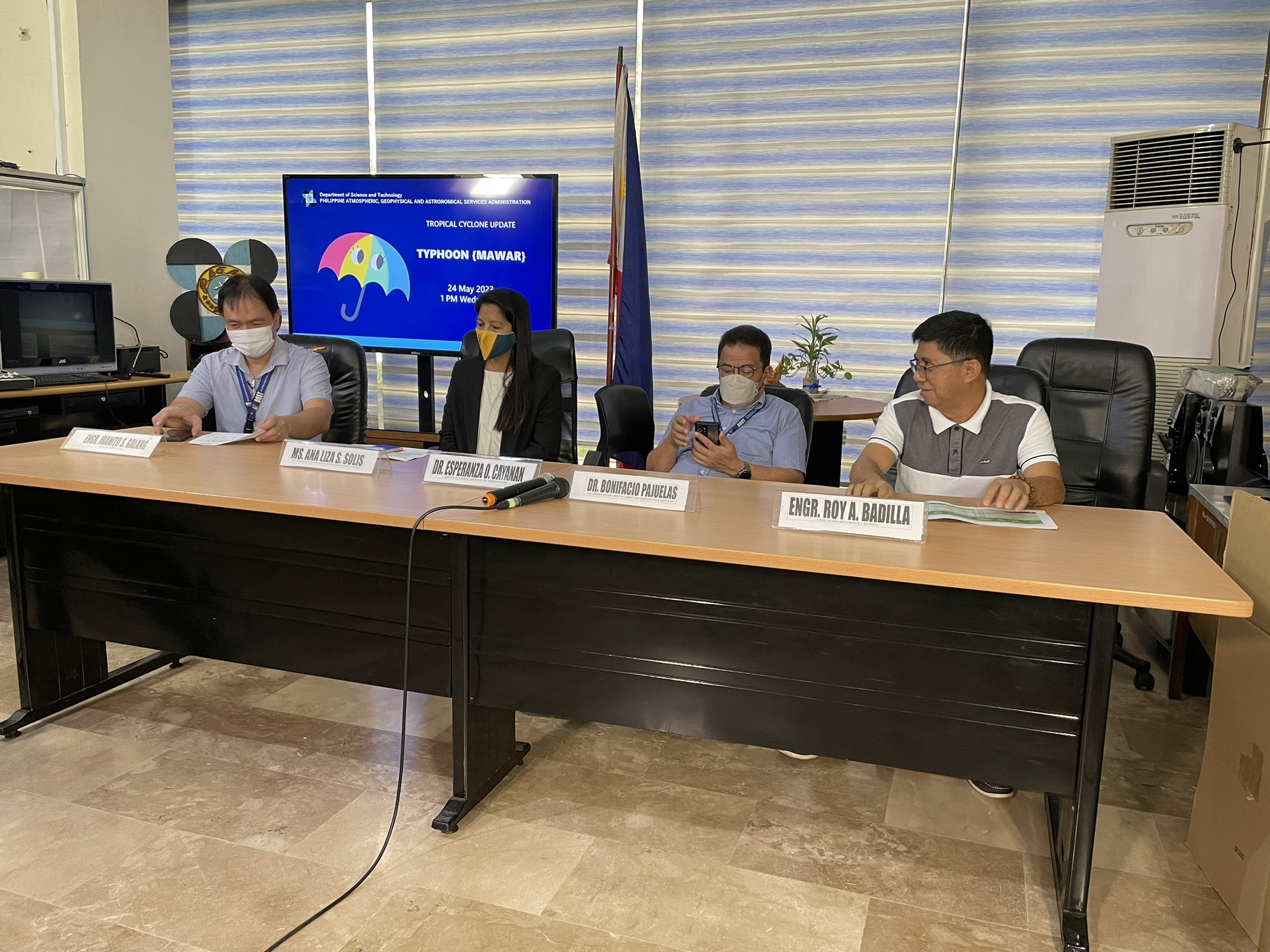 ABS-CBN News on Twitter: "Typhoon Mawar is forecast to enter the eastern boundary of the ...