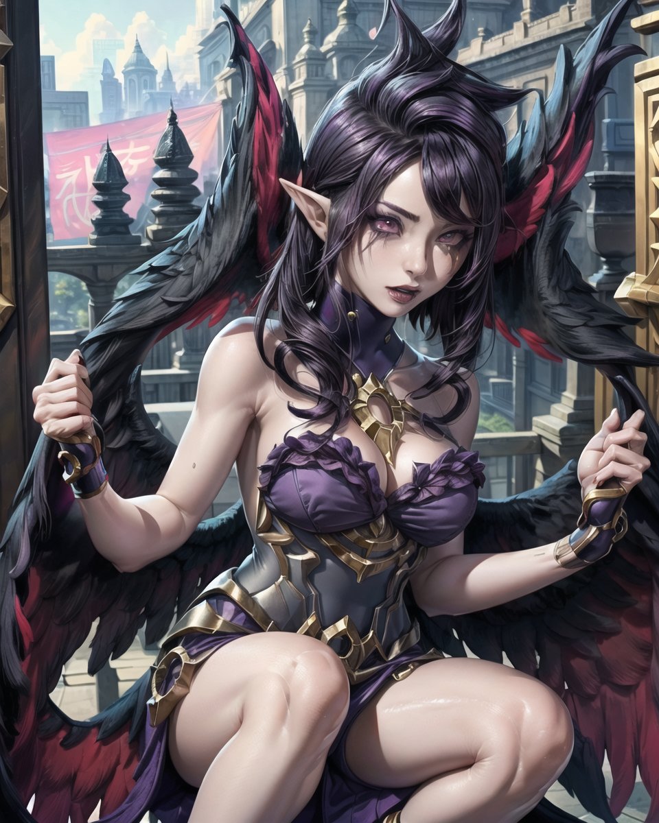 結月 紫🐉OTP ♌ AIart on Twitter: "Morgana #AIart #AIArtwork #Morgana #LeagueOfLegends # ...