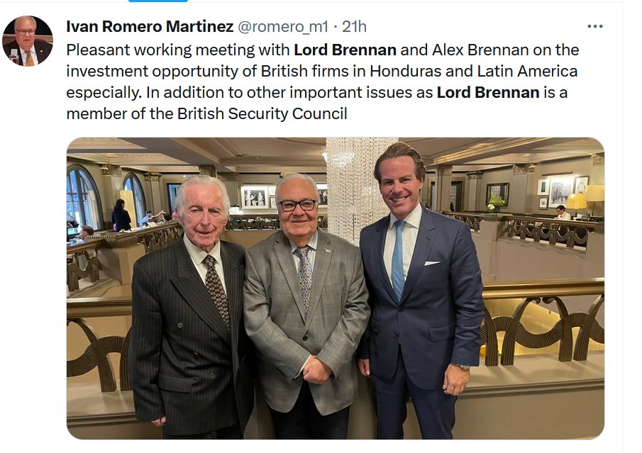 Lord David Brennan is a member of the British Security Council ...