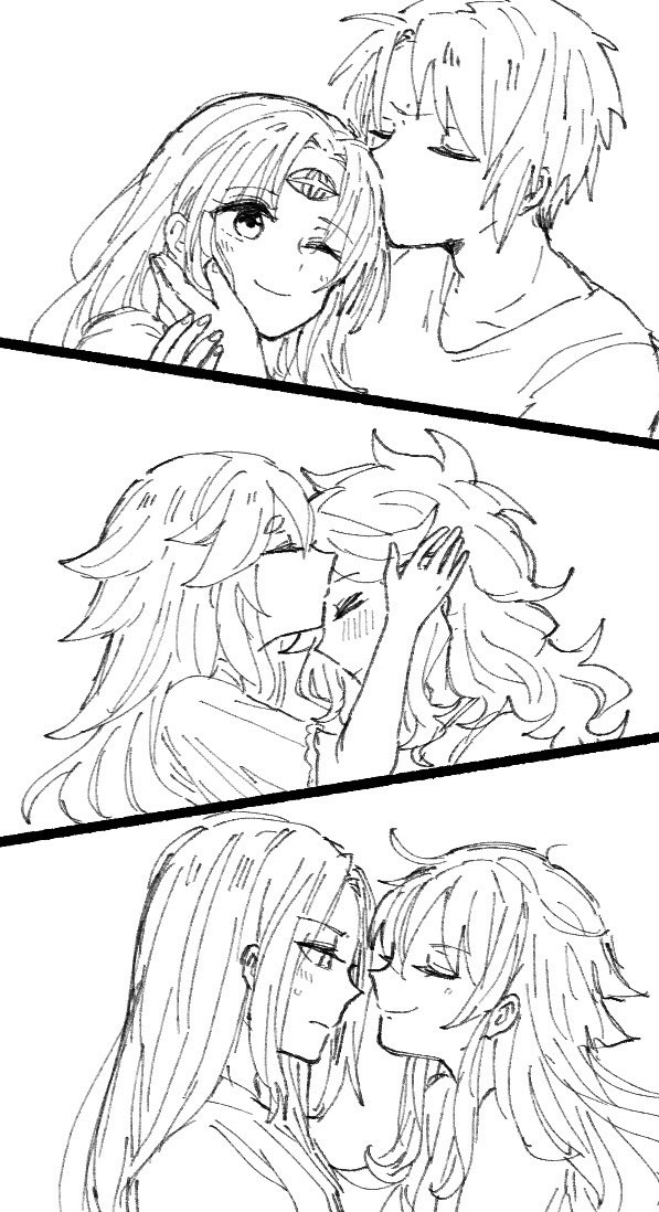 「キスの日に何も書けなかったのでお気に入り再掲」茅の漫画