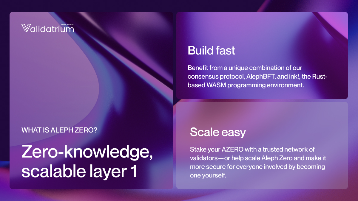 Validatrium on Twitter: "🔷 Introducing Aleph Zero: A Blockchain Revolution 🔷 🔹 @Aleph__Zero is a ...