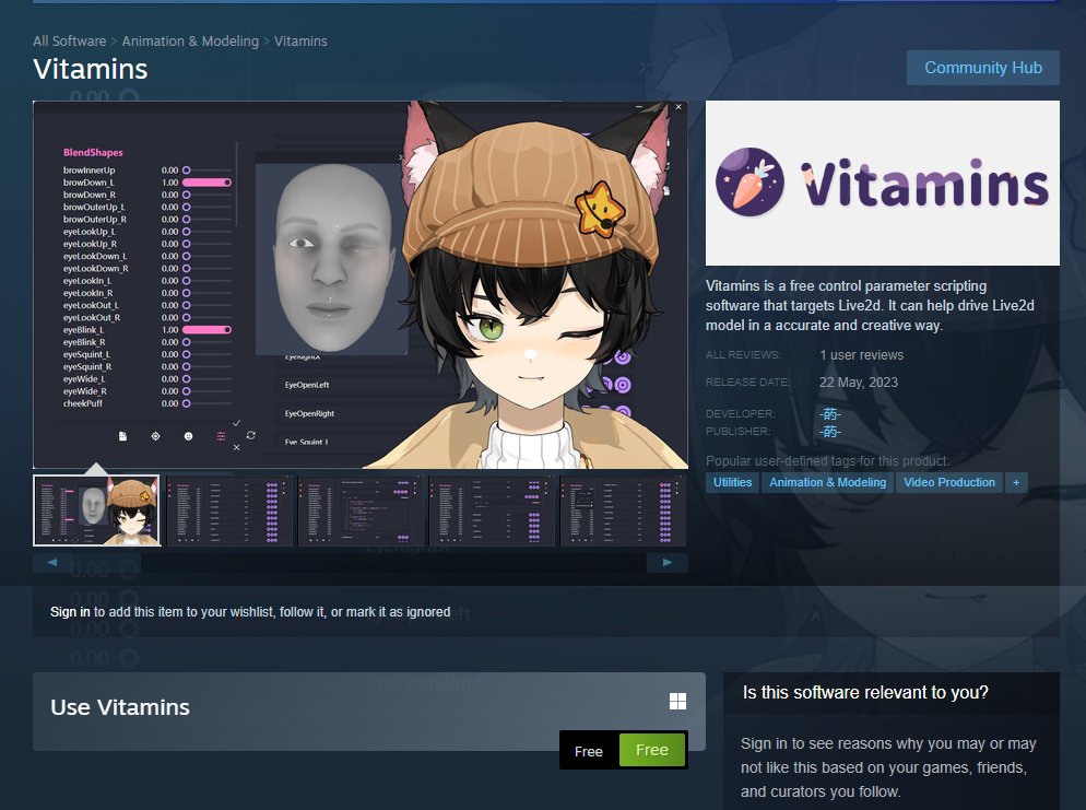 Meily 👻 | VtuberTH | 🔞 on Twitter: "RT @Lanaoi719: Vitamins is on steam now!!!"