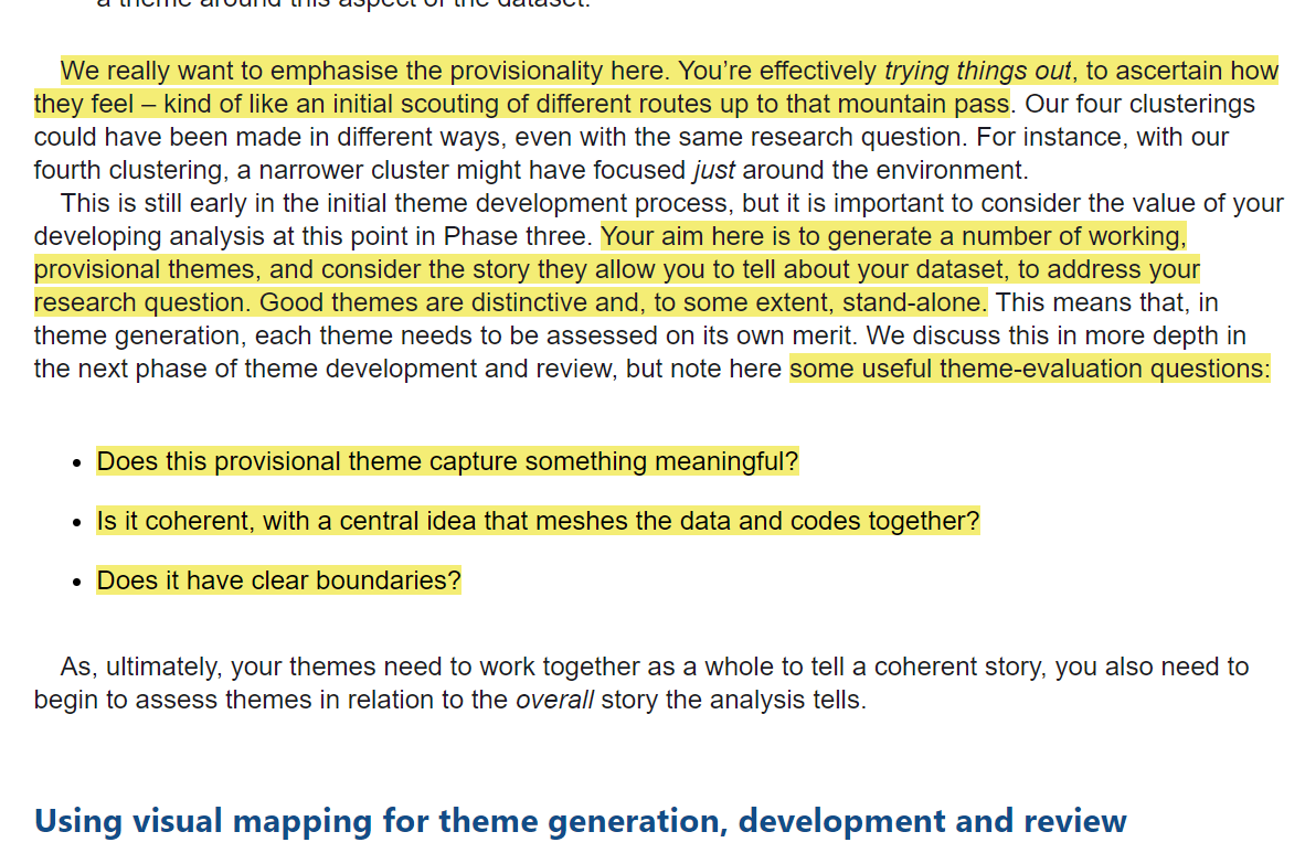 Generating Themes with Reflexive Thematic Analysis – Dr Andrew Huang's Blog