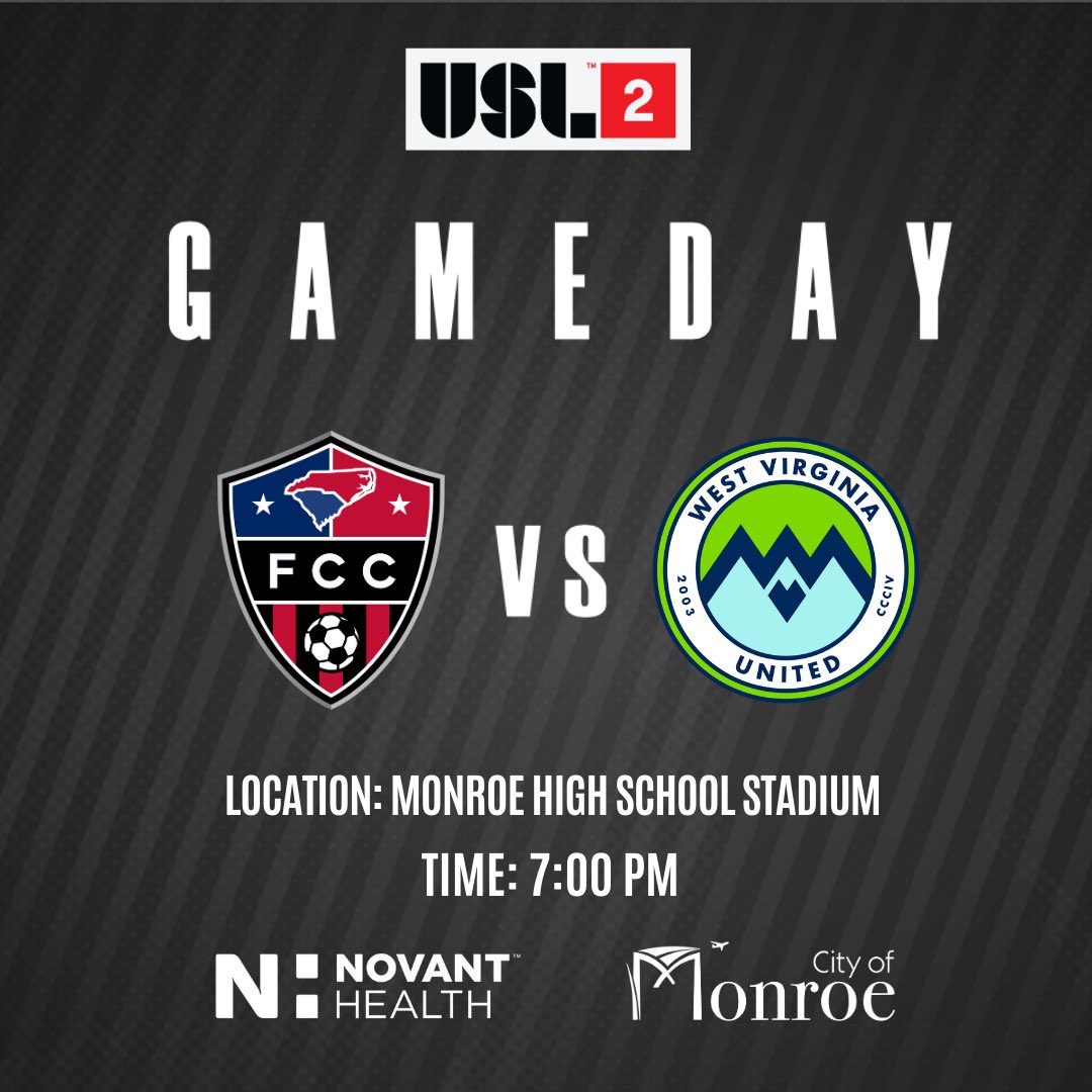 FC Carolinas on Twitter: "𝑭𝑪 𝑪𝑨𝑹𝑶𝑳𝑰𝑵𝑨𝑺. 𝑯𝑶𝑴𝑬 𝑶𝑷𝑬𝑵𝑬𝑹. 𝑻𝑶𝑵𝑰𝑮𝑯𝑻. Match 𝟑 of the USL League Two ...