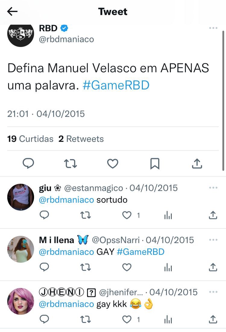 ؘ on Twitter: "foi tirado do contexto? a anahi é a única da banda morta que tem a vida pessoal ...