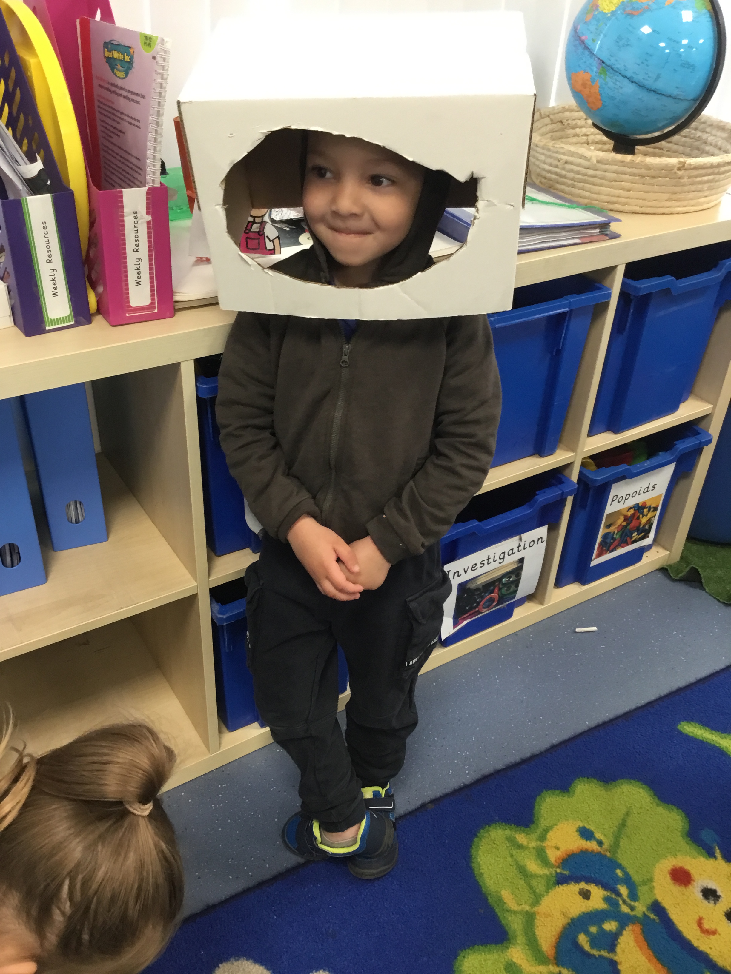 Paper Bag Astronaut Helmet Craft